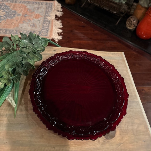 Avon | Dining | Vintage Avon 876 Ruby Red Cape Cod Collection 1 12 ...